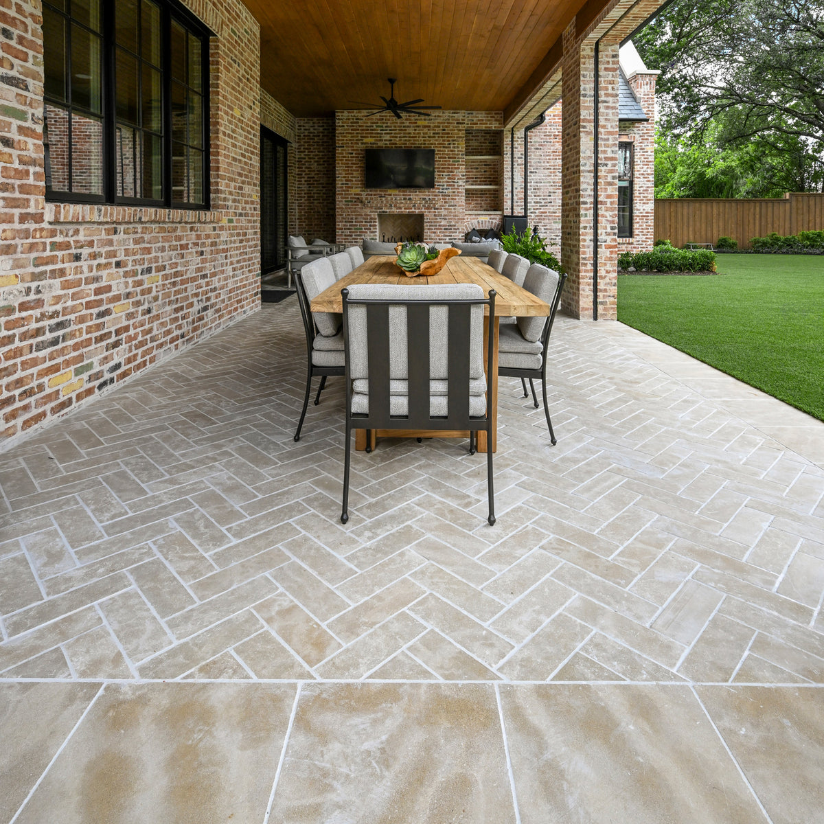 Azru Sand 4x12 Moroccan Limestone | Tumbled & Honed