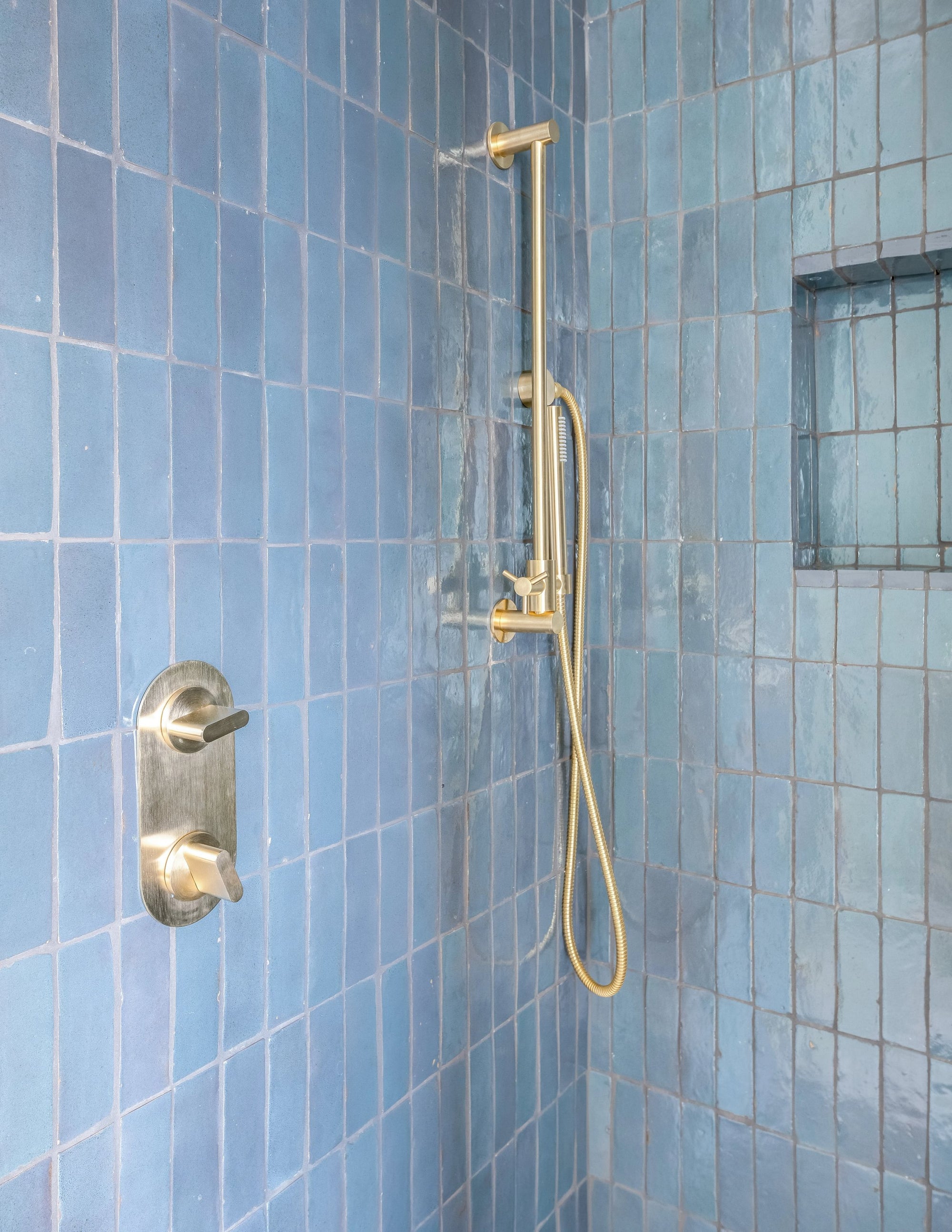 Belize Blue 2x6 Thin Bejmat Zellige Tile