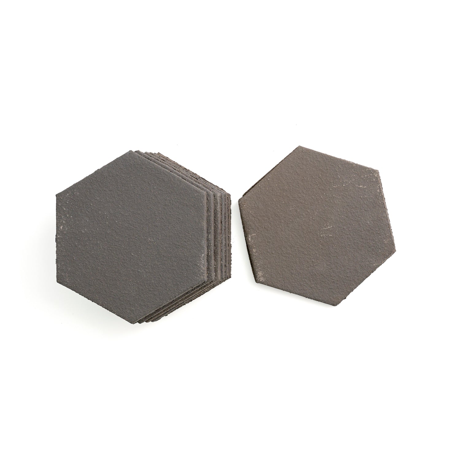 Black Terracotta 4 Inch Hexagon Tile