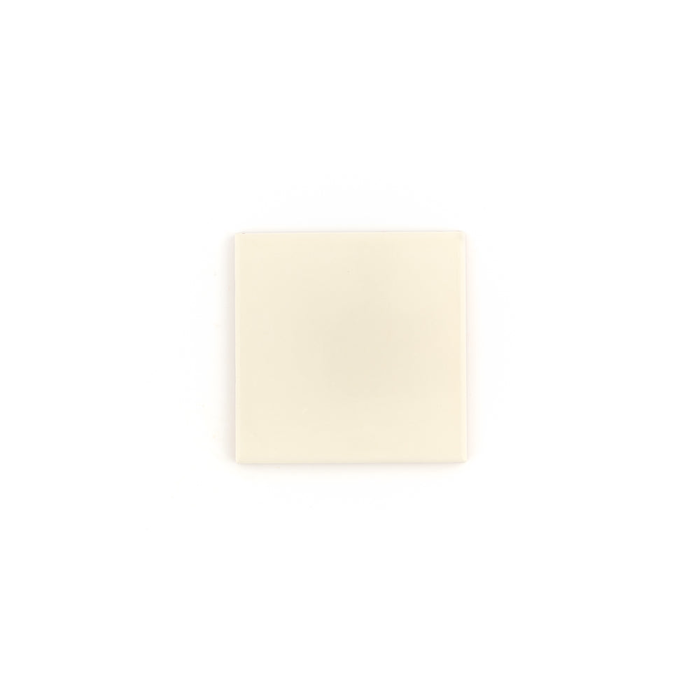 Bone 4x4 Ceramic Tile | Glossy