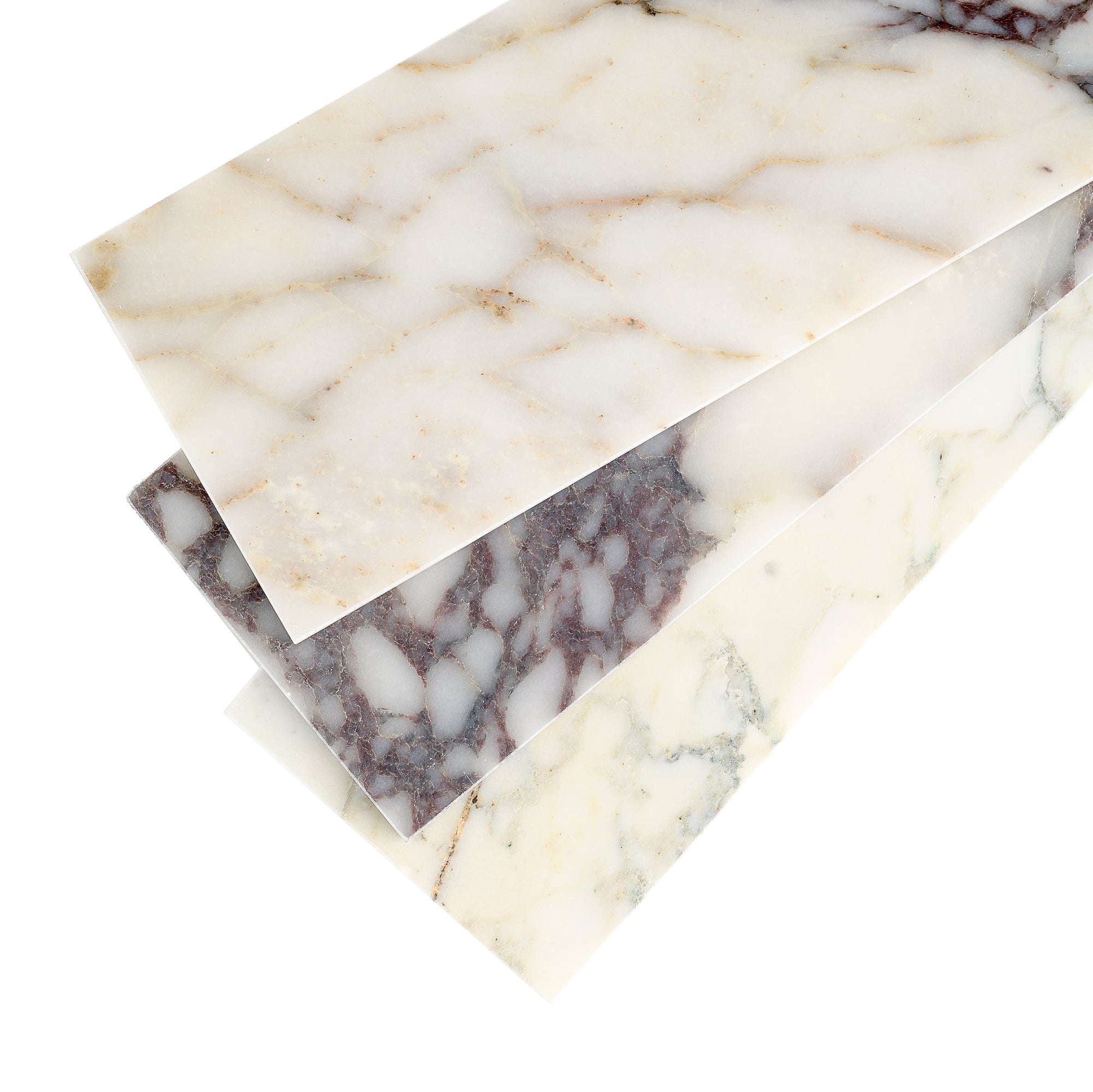 Calacatta Viola 4x12 Subway Marble Tile | Honed