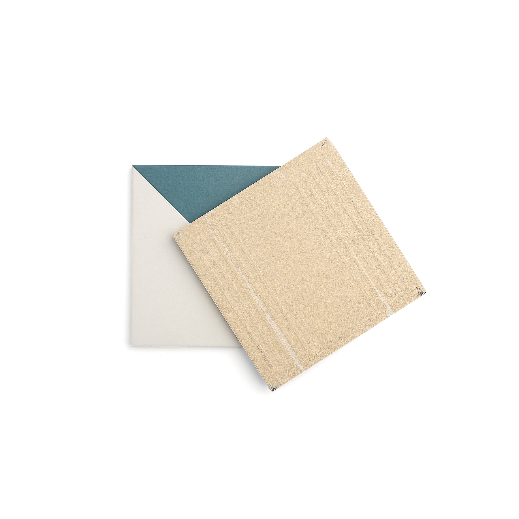 50/50 Blue & White Ceramic Tile 8x8