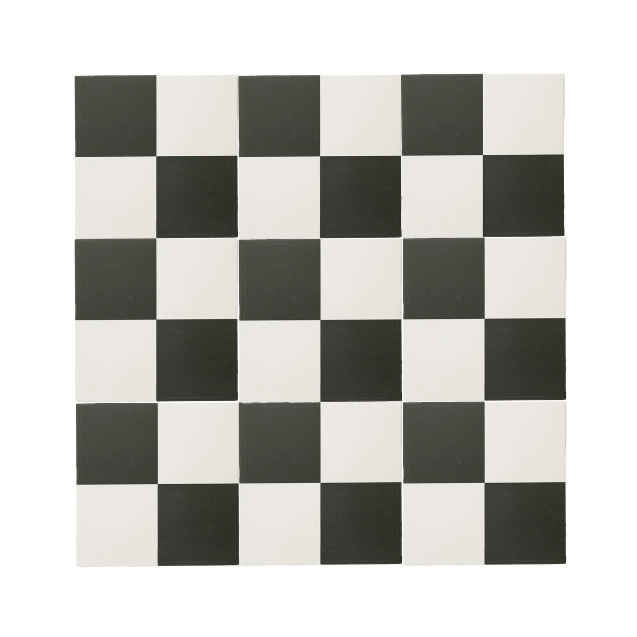 Checkerboard Black & White Ceramic Tile
