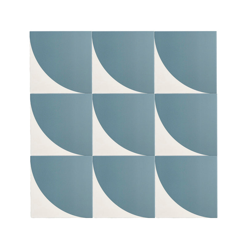 Crest Blue & White Ceramic Tile