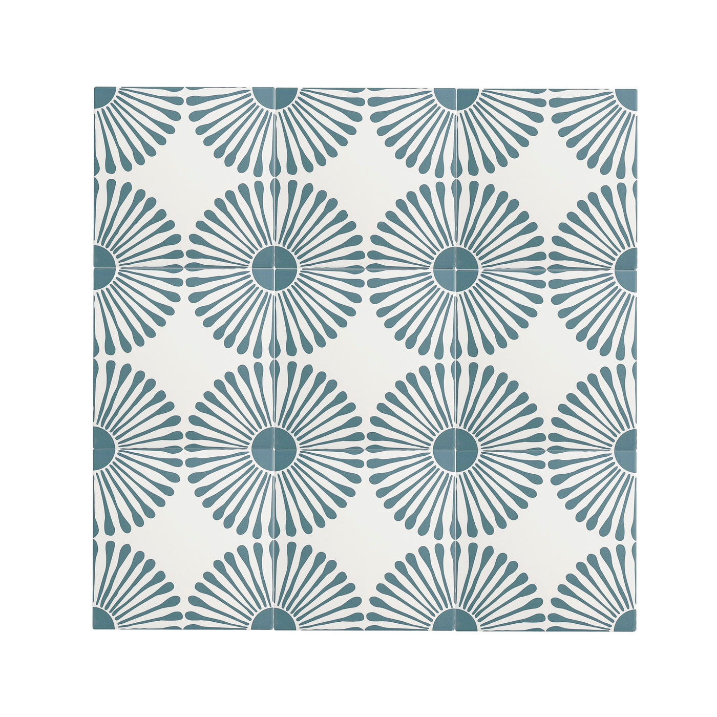 Dandelion Blue Ceramic Tile