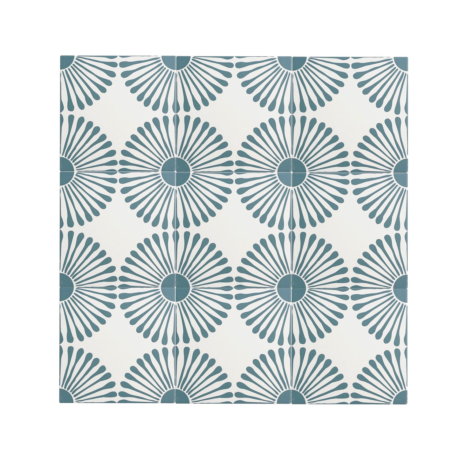 Dandelion Blue Ceramic Tile