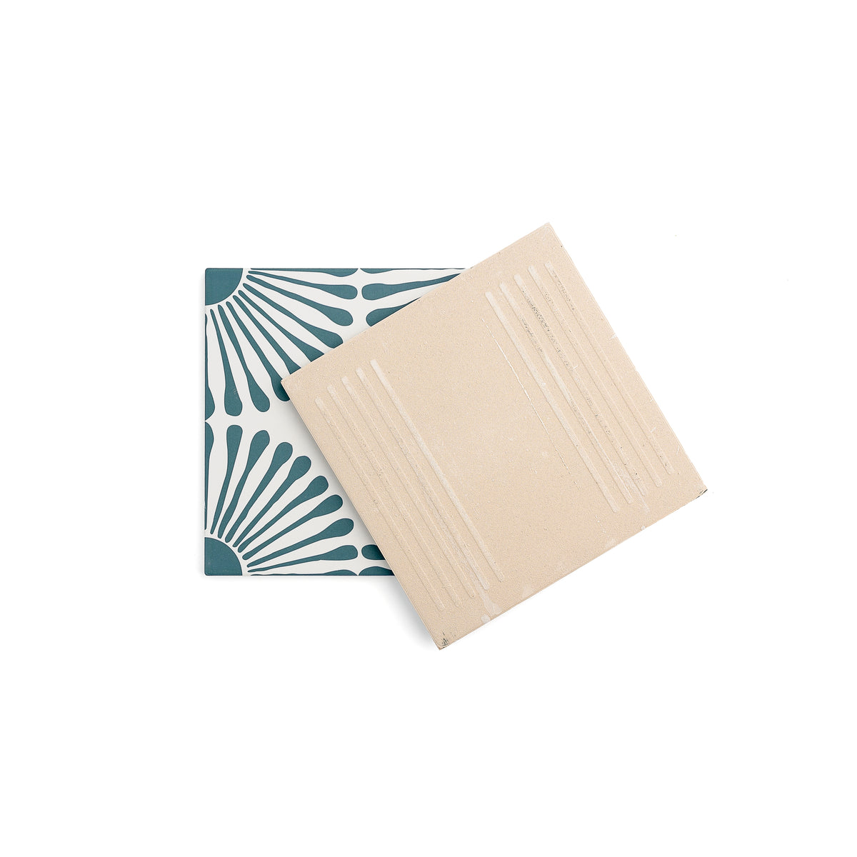 Dandelion Blue Ceramic Tile