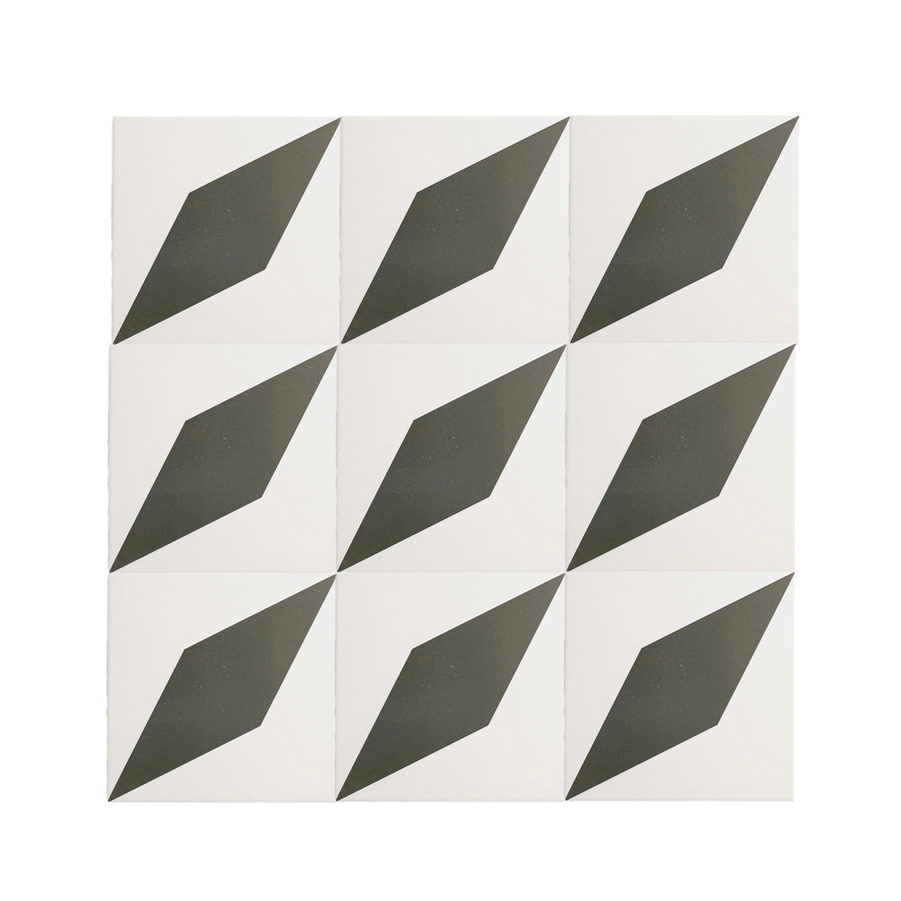 Diamond Black & White Ceramic Tile