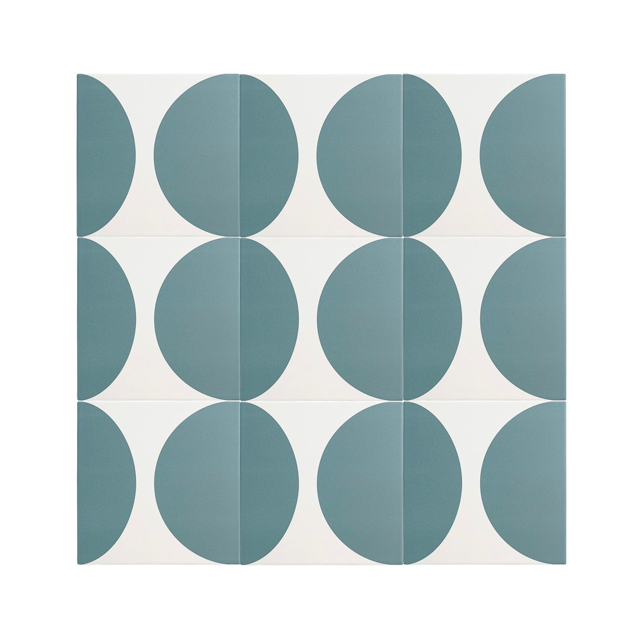 Groovy Blue Ceramic Tile