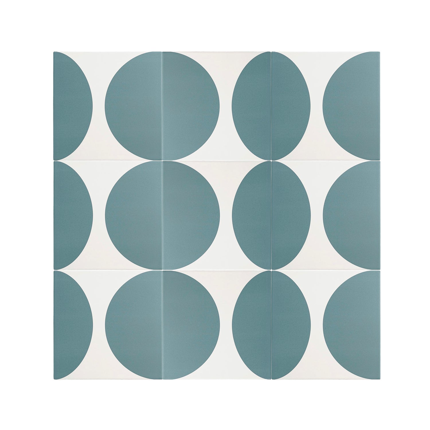 Groovy Blue Ceramic Tile