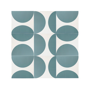 Groovy Blue Ceramic Tile