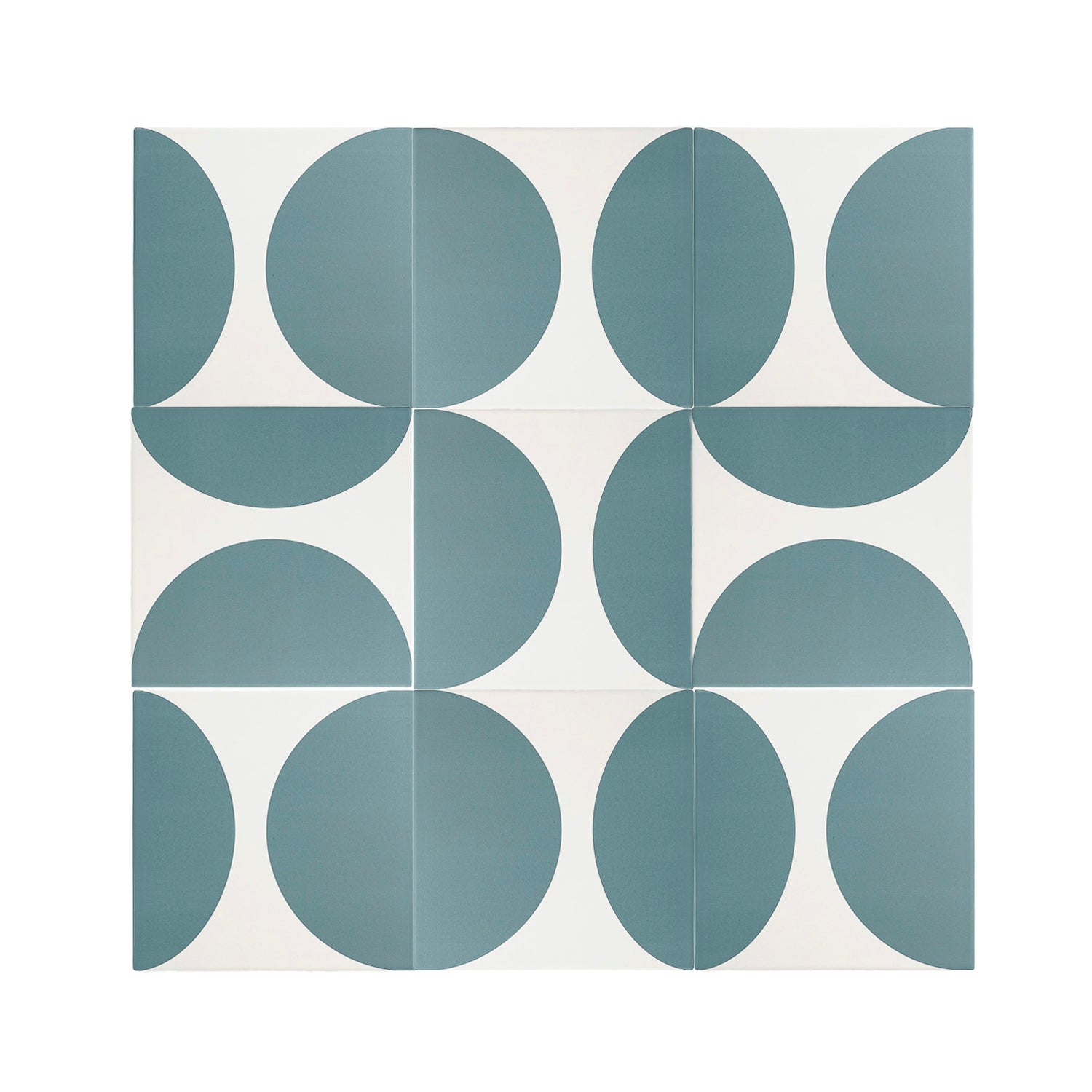 Groovy Blue Ceramic Tile