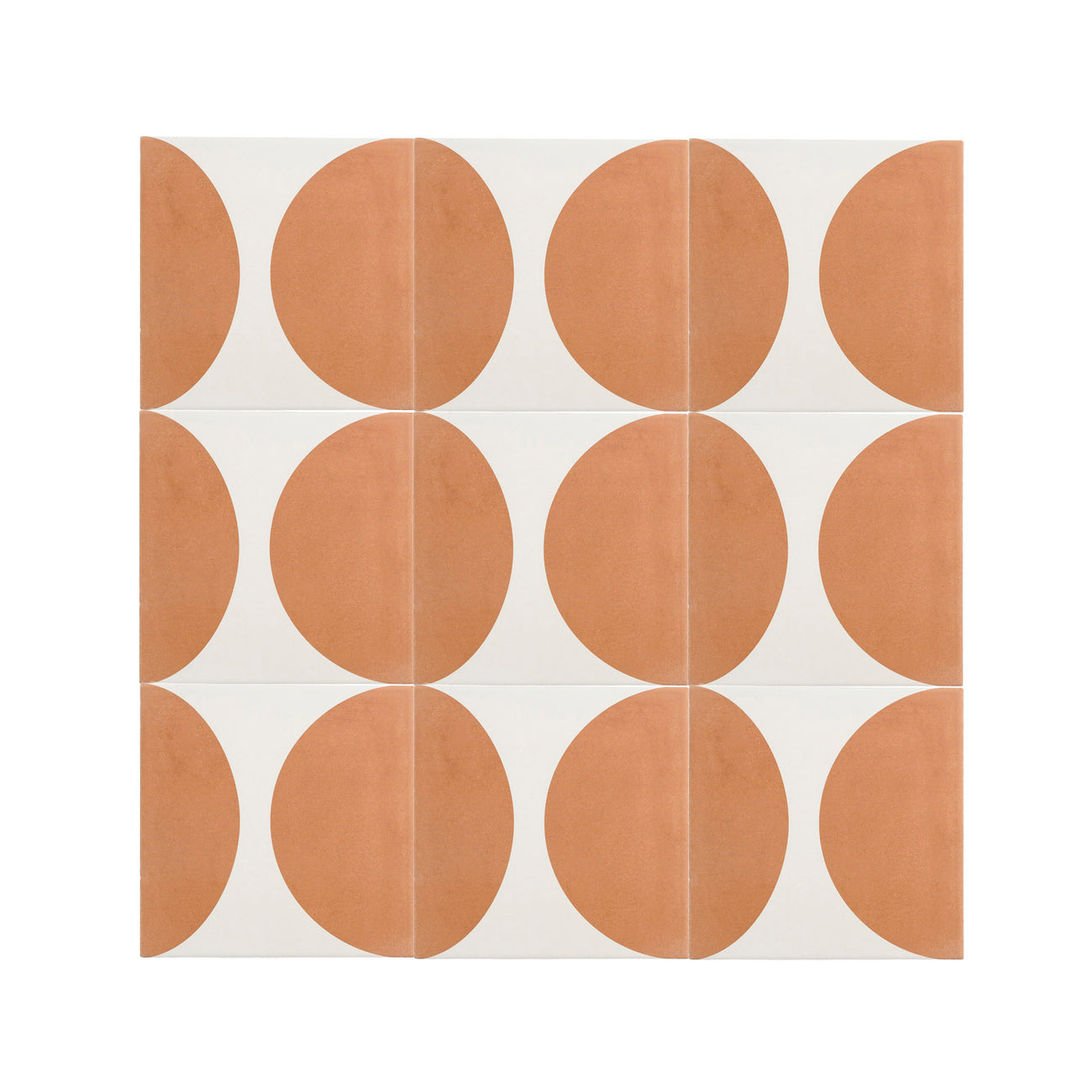 Groovy Terracotta Ceramic Tile