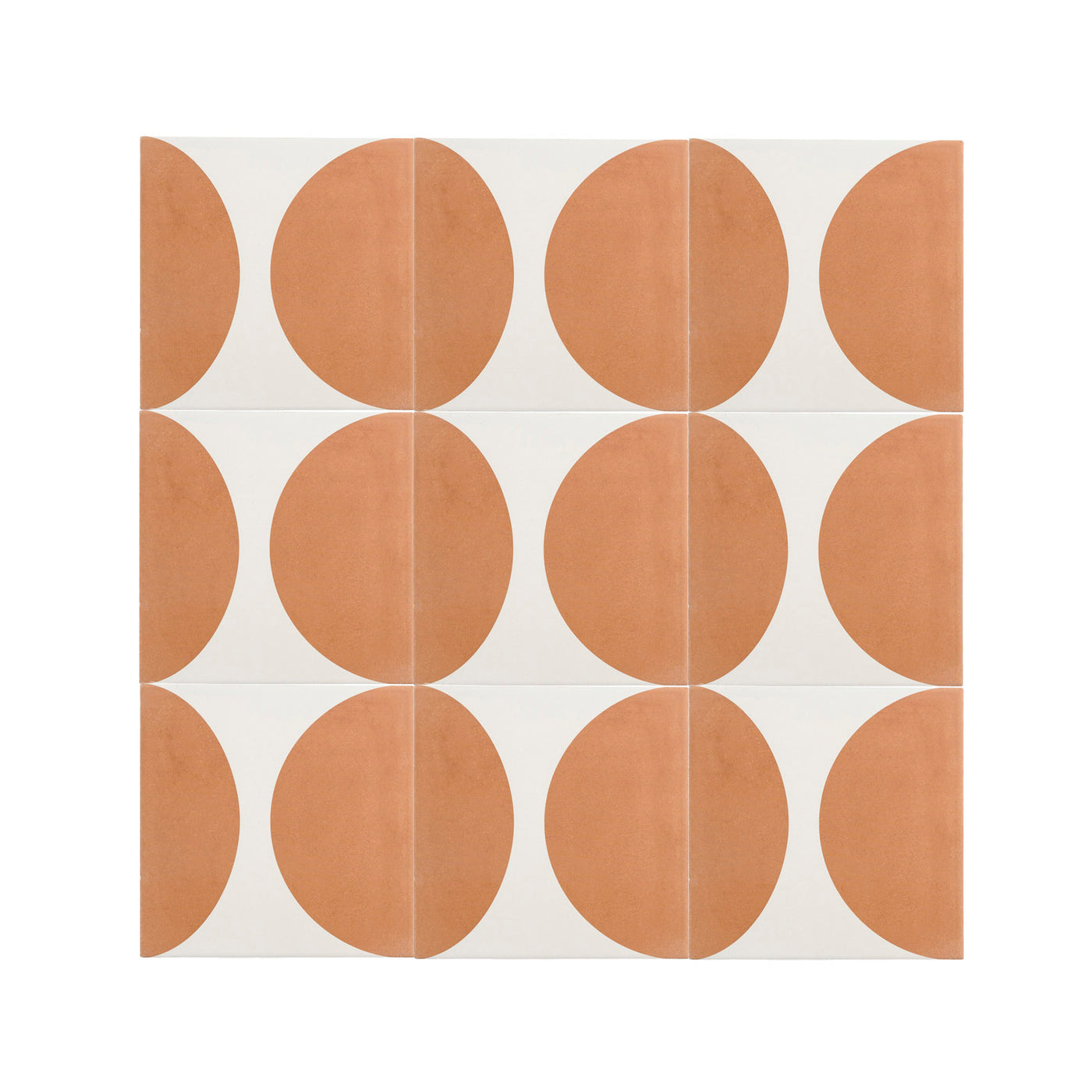 Groovy Terracotta Ceramic Tile
