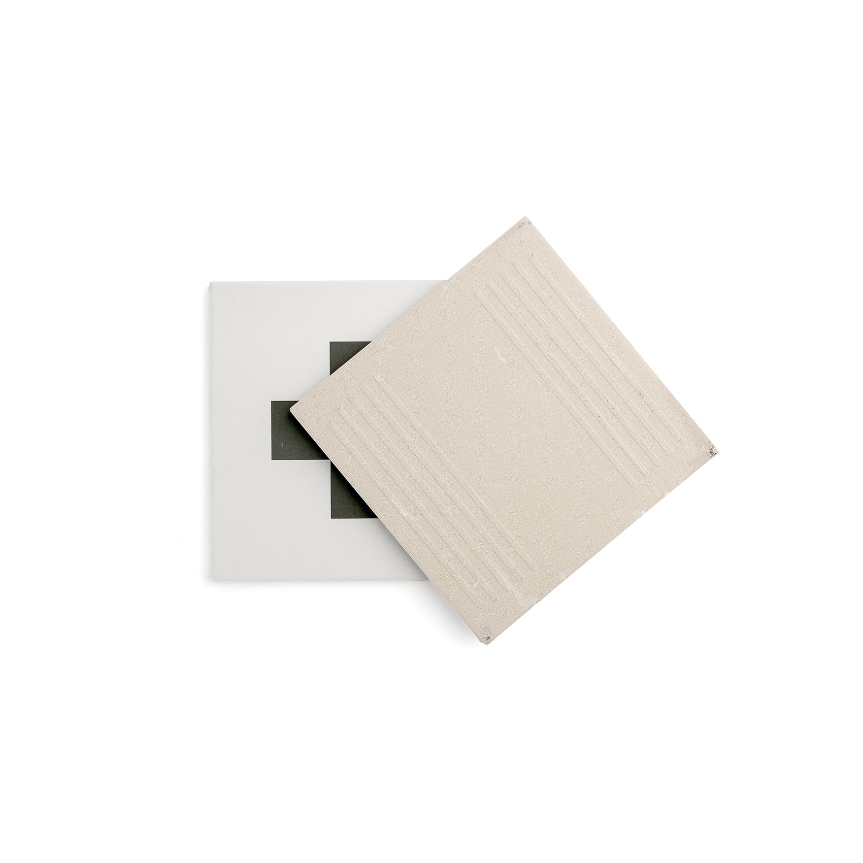 Swiss Cross Black & White Ceramic Tile