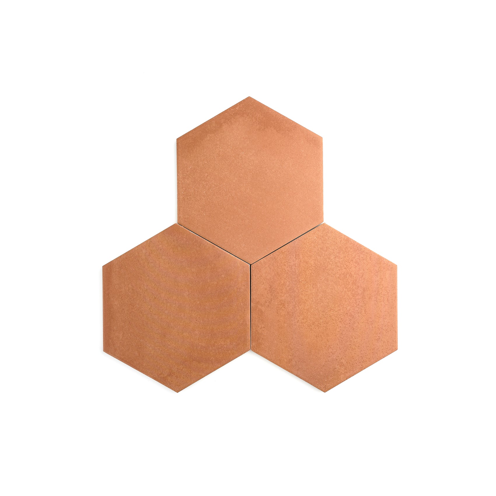 Terracotta Color Hexagon Ceramic Tile