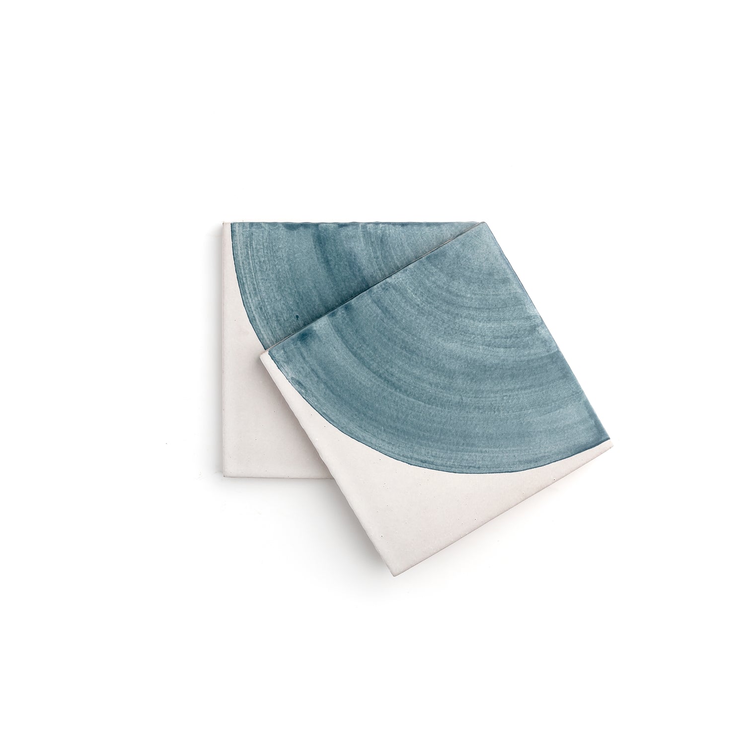 Crest Blue 6x6 Hand Painted Artisan Ceramic Tile