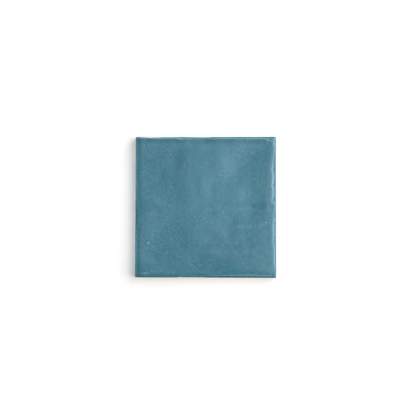 Aegean Blue 4x4 Formed Ceramic Tile | Matte