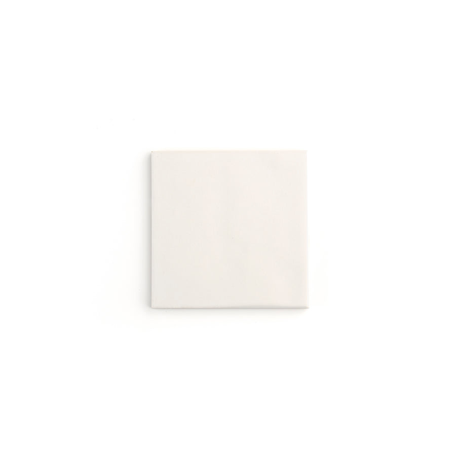 White 4x4 Formed Ceramic Tile | Matte