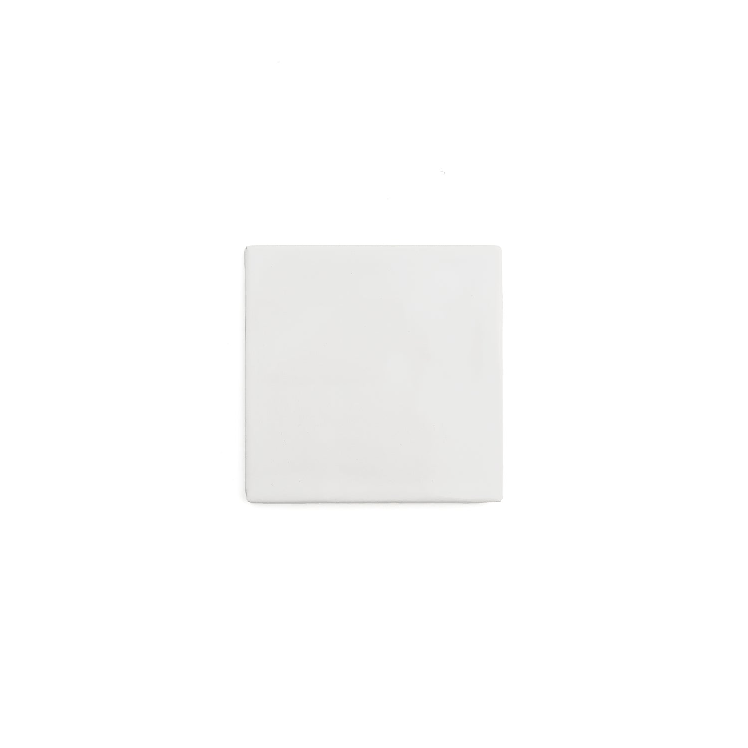 White 4x4 Formed Ceramic Tile | Glossy