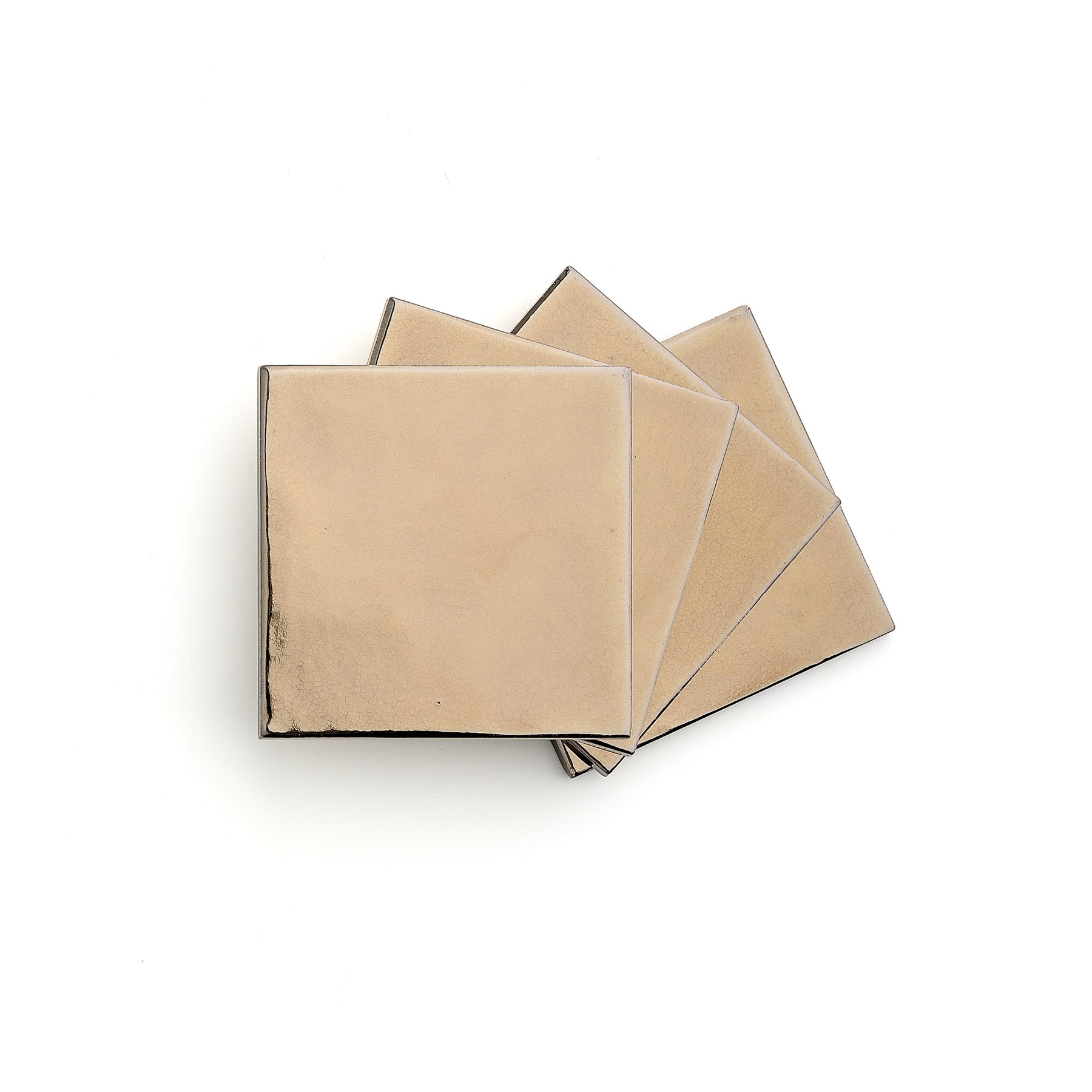Metallic 4x4 Formed Ceramic Tile