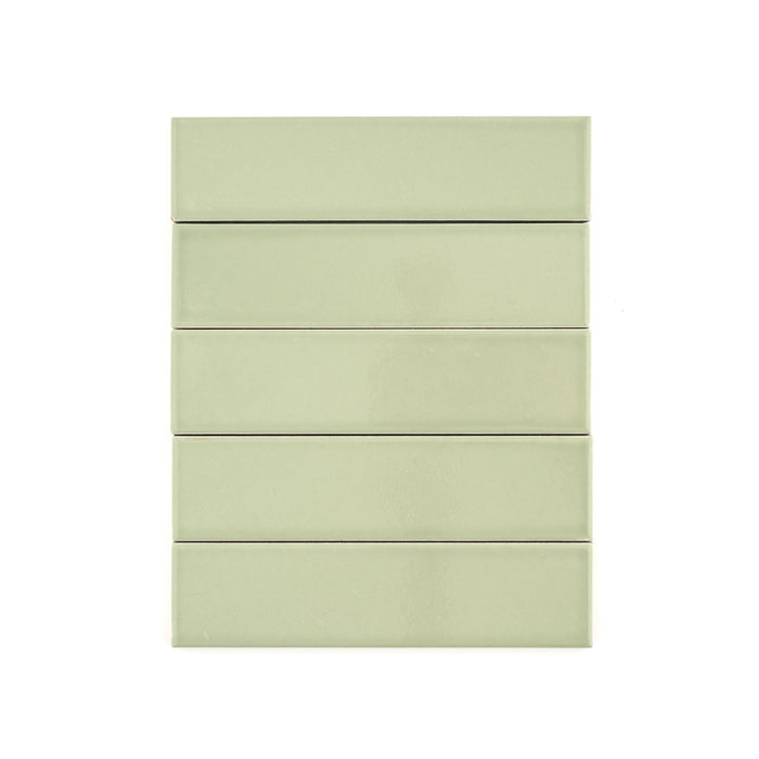 Ghetty Green 2x8 Ceramic Tile | Glossy