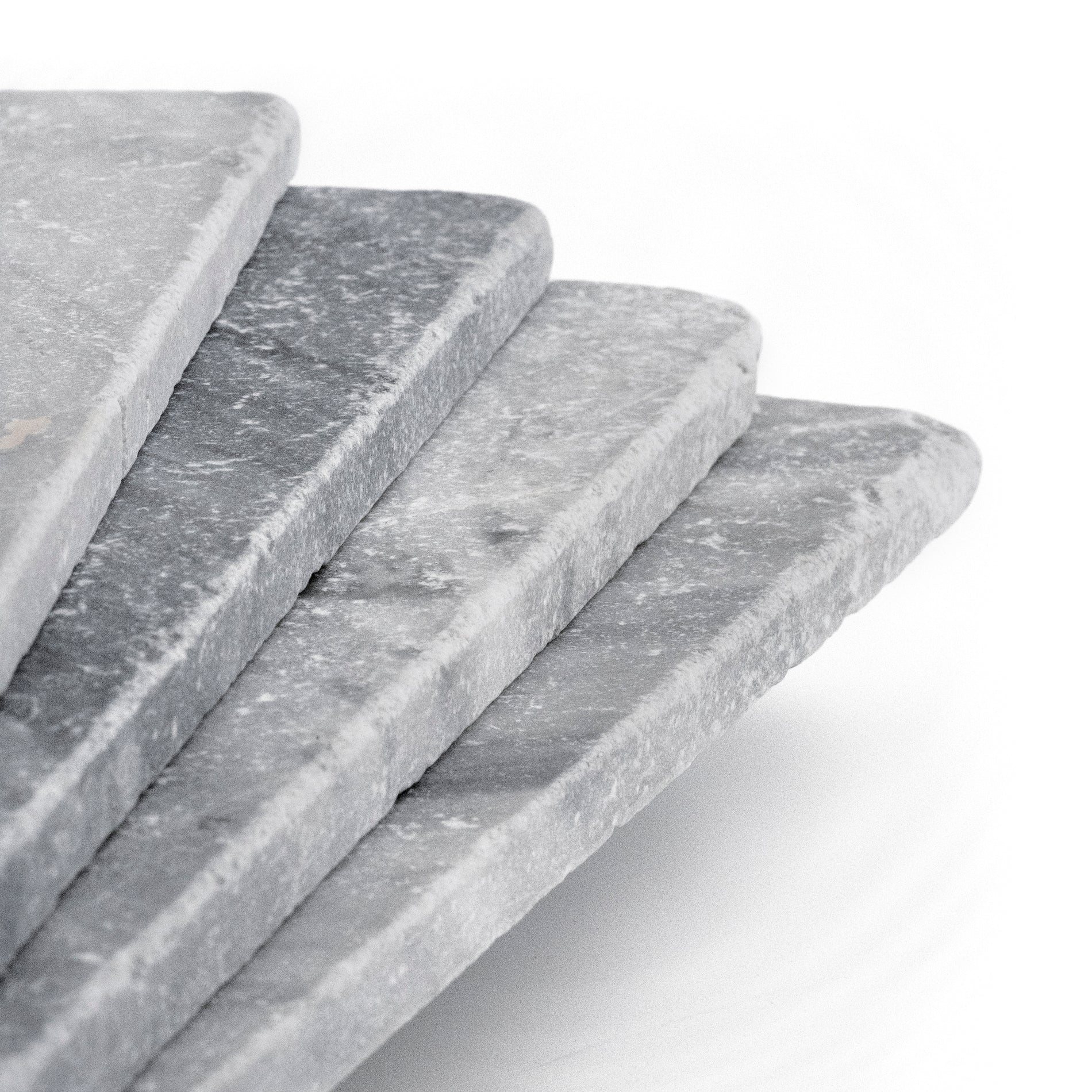 Bardiglio Grey Light 12x12 Marble Tile | Tumbled
