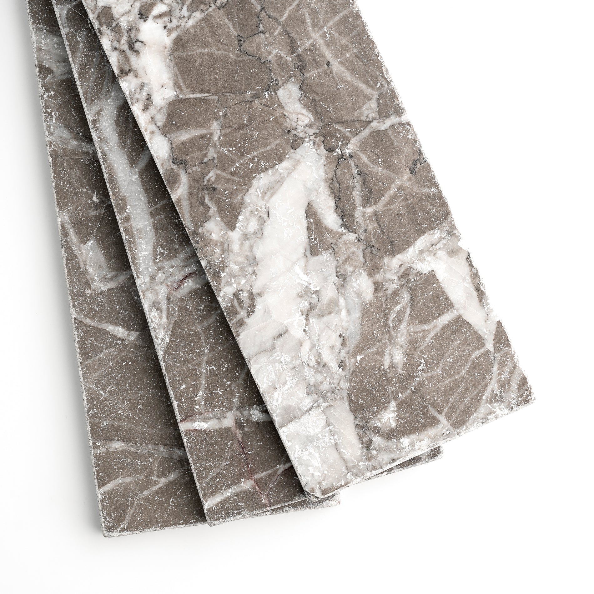 Atlas Grey 4x12 Moroccan Marble | Tumbled & Honed