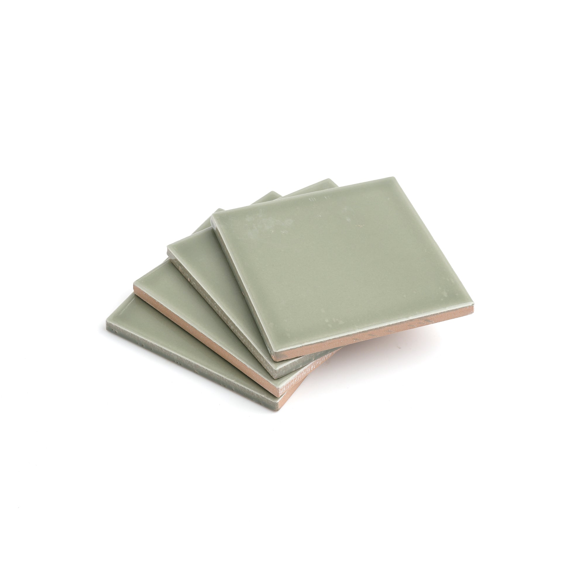 Moss 4x4 Ceramic Tile | Glossy