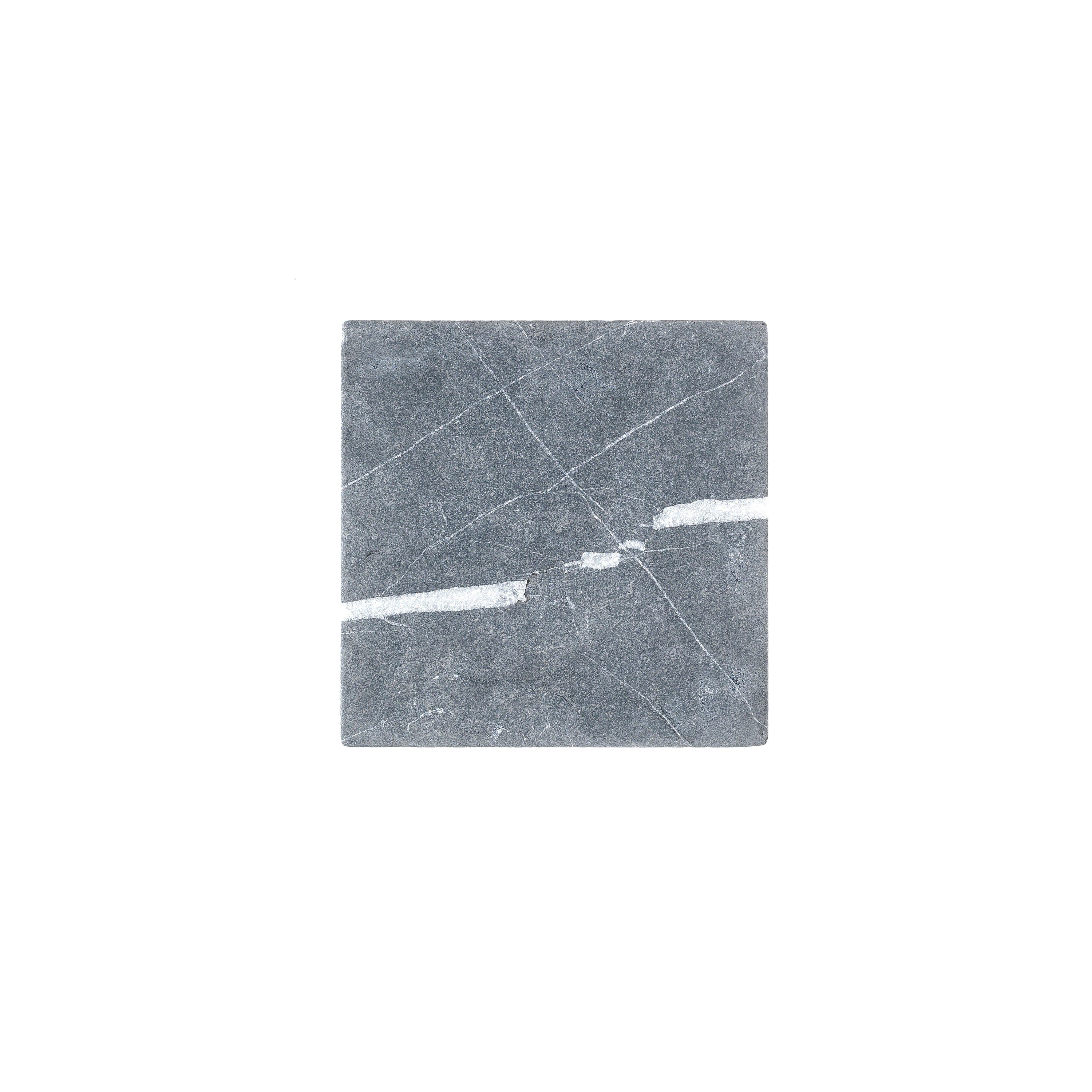 Nero Marquina 6x6 Marble Tile | Tumbled