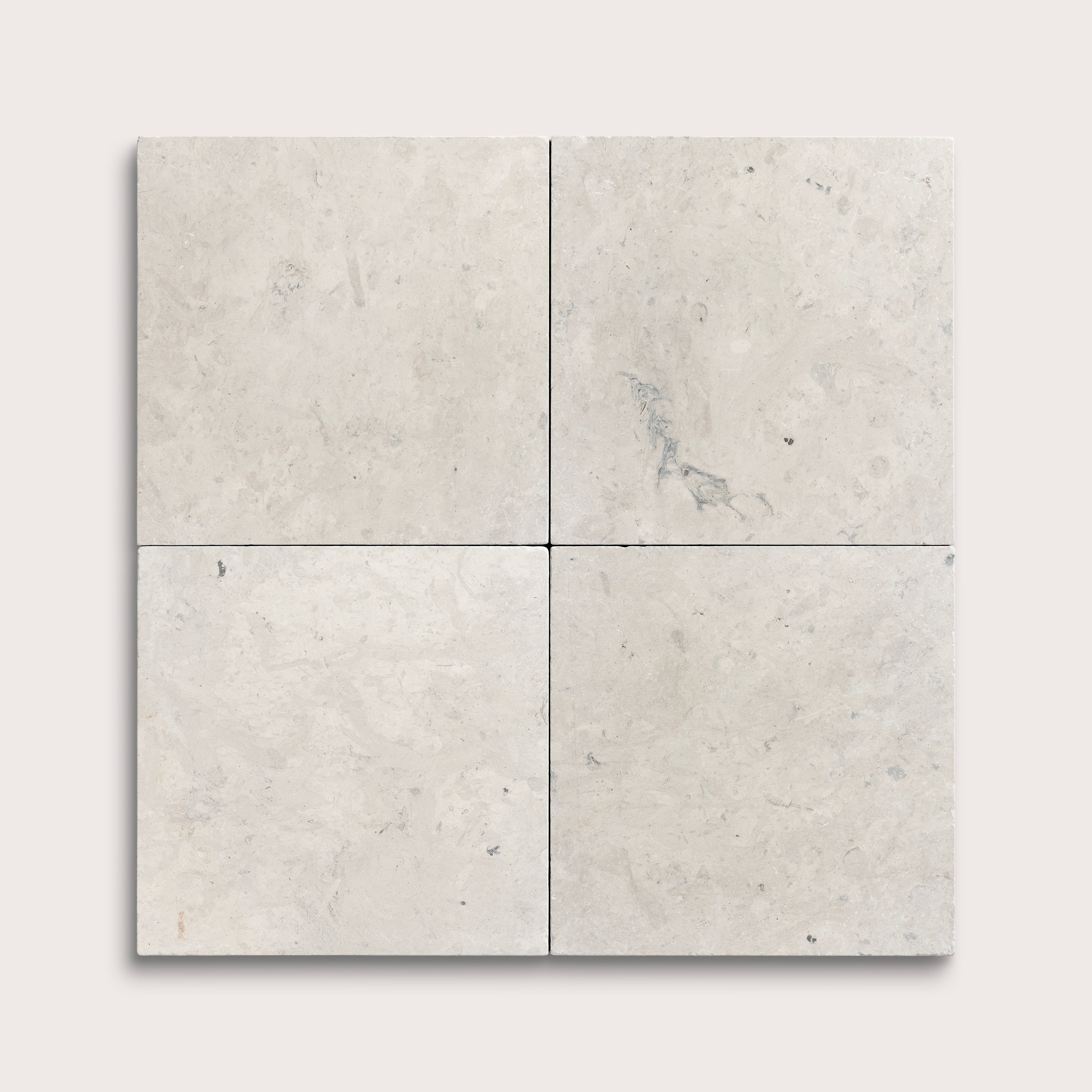 Chateau Grey 12x12 Limestone Tumbled | Riad Tile