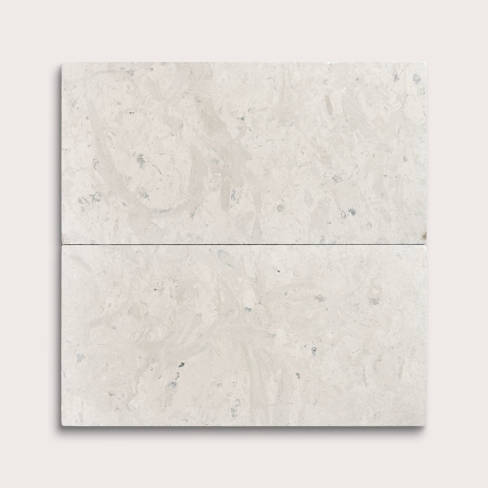 Chateau Grey 12x24 Limestone Tumbled | Riad Tile