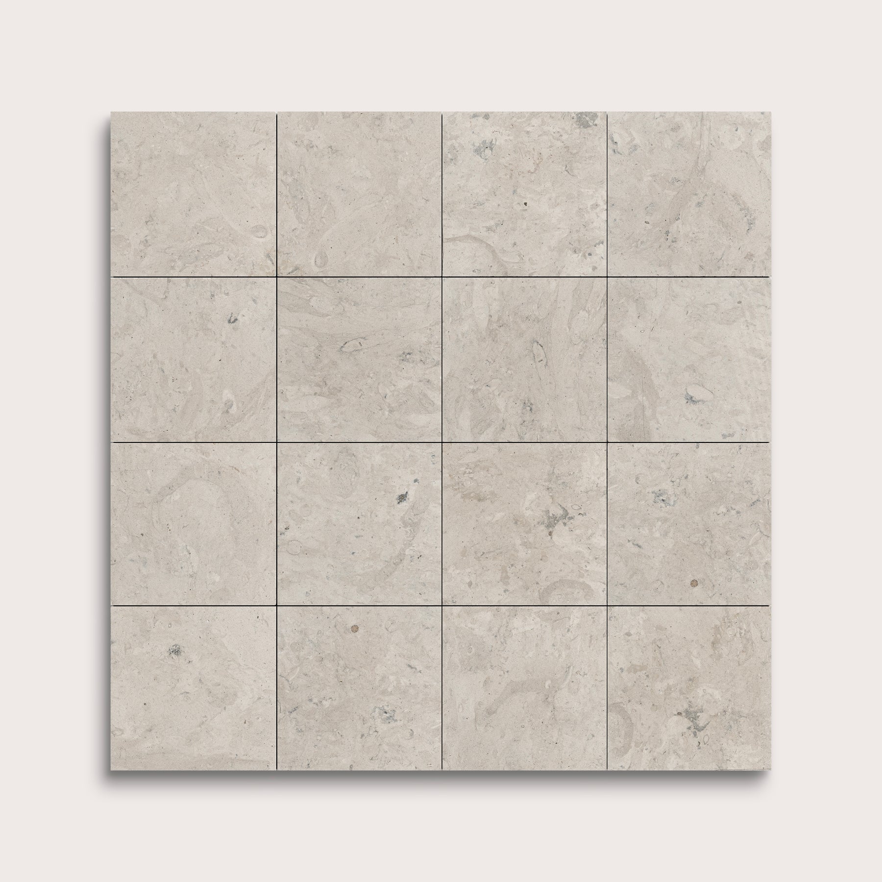 Chateau Grey 4x4 Limestone Honed | Riad Tile