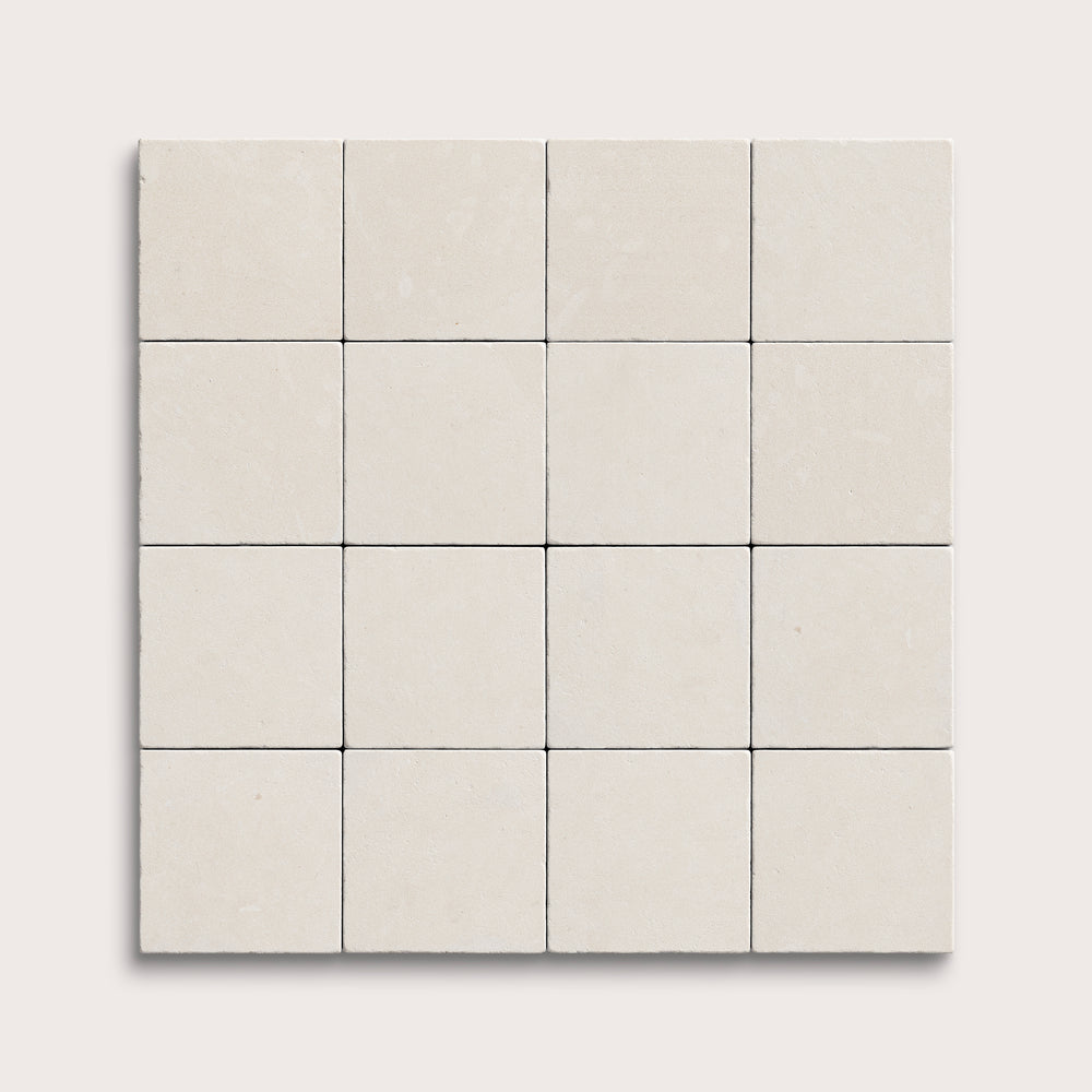 French Linen 4x4 Limestone Tumbled | Riad Tile