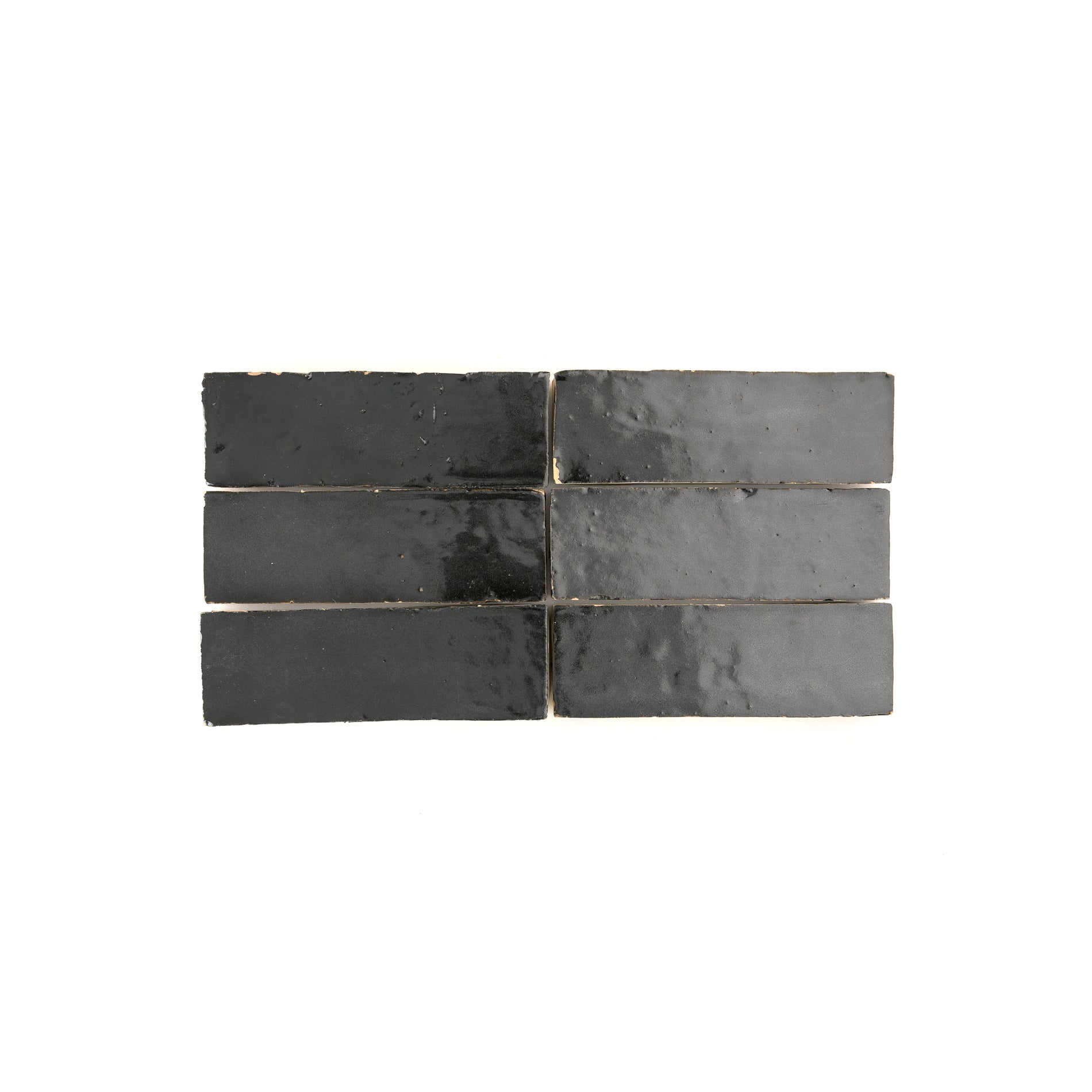 Black 2x6 Thin Bejmat Zellige Tile
